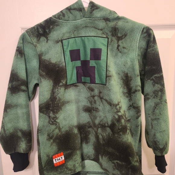 Minecraft | Jackets & Coats | Minecraft 22 Size 8 Kids Green Sweatshirt ...